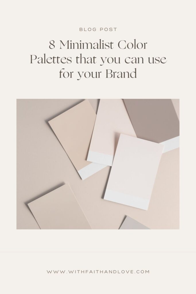 8 Minimalist Color Palettes that you can use for your Brand - With ...